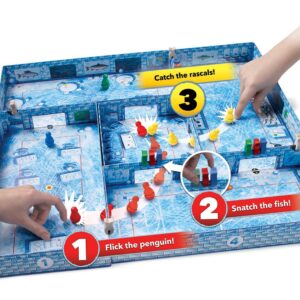 Brain Games: ICECOOL, A Fast & Fun Penguin Flicking Strategy Board Game, A Family Fun Game Everyone is Sure to Enjoy, For Ages 6 and up