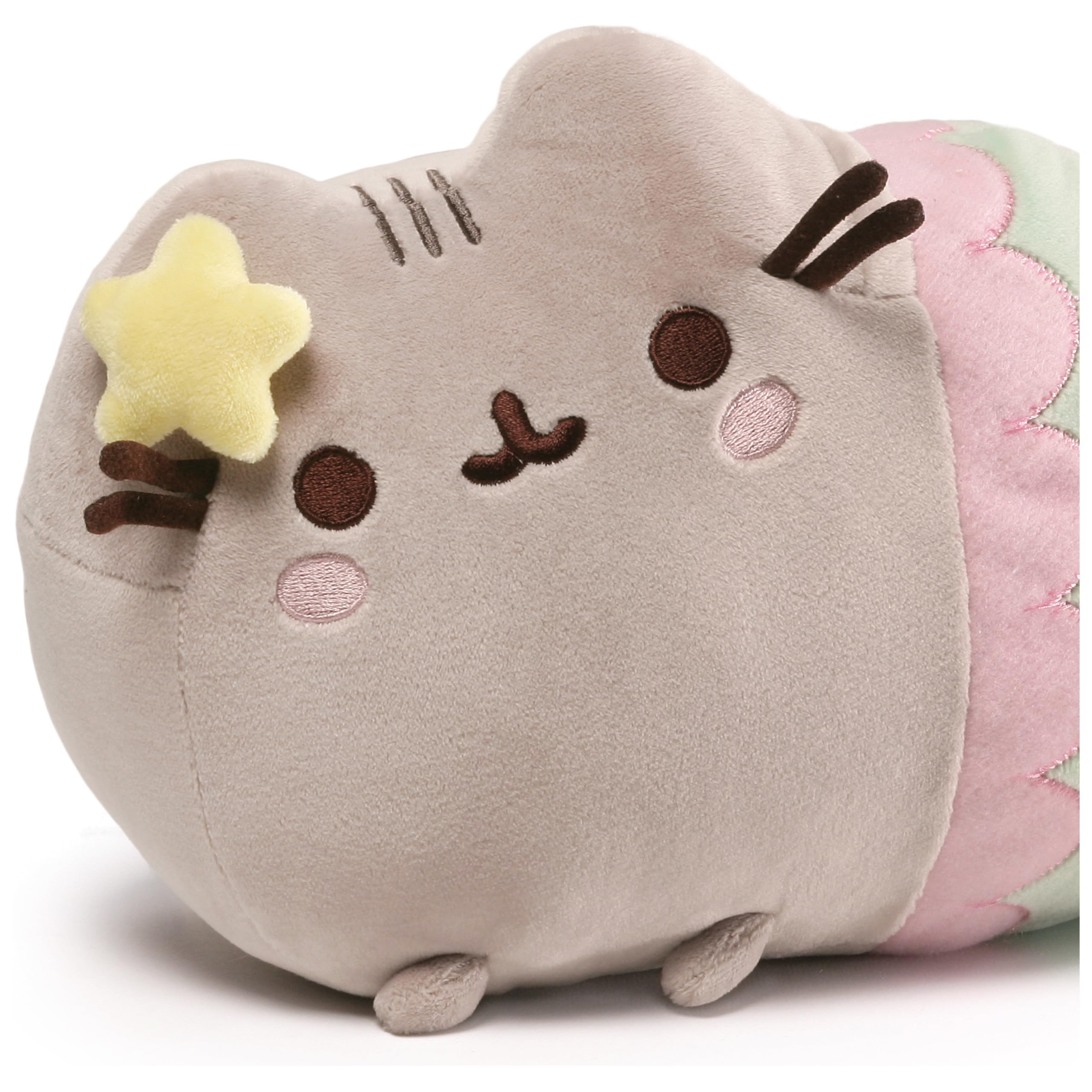 GUND Pusheen Mermaid Plush, Stuffed Animal for Ages 8 and Up, Green/Pink, 12”