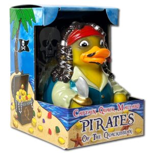 CelebriDucks - Captain Quack Mallard - Floating Rubber Ducks - Collectible Bath Toys Gift for Kids & Adults of All Ages