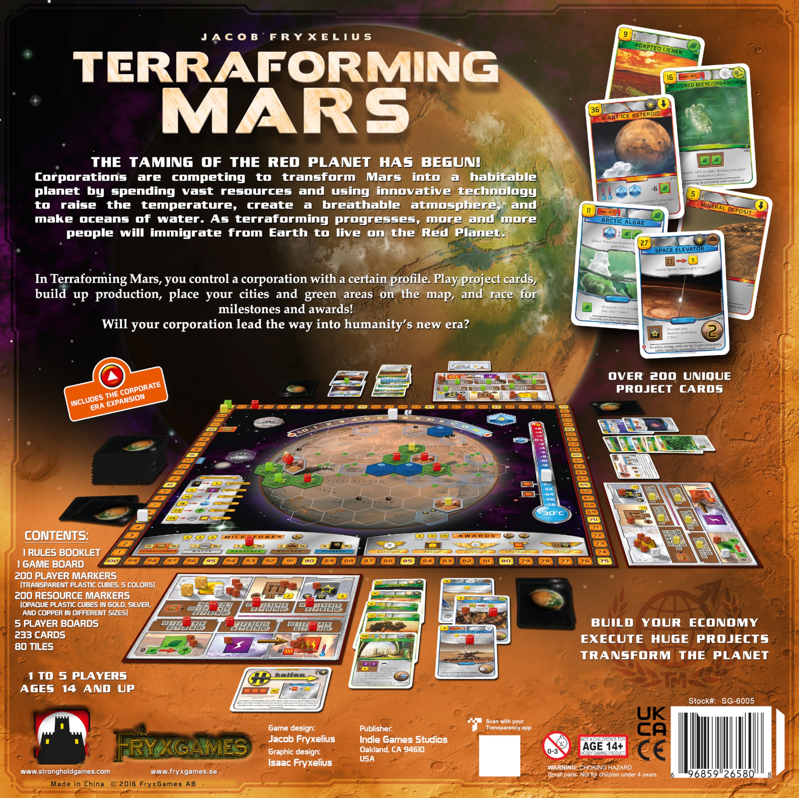 Terraforming Mars Board Game-Award Winning Strategic Space Adventure Game for Family Game Night, Competitive Play&High Replay Value-Adults, Cardboard,Teens&lovers of Board Games by Stronghold Games 