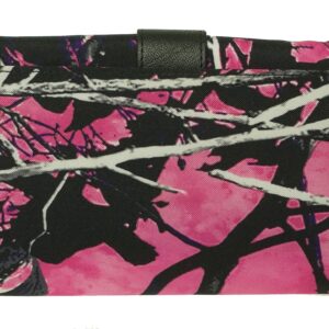 Muddy Girl Pink Camo Wallet with Rhinestone Buckle- Women’s Western Cowgirl Bling Clutch by Monte Vista