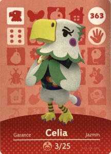 celia - nintendo animal crossing happy home designer series 4 amiibo card - 363