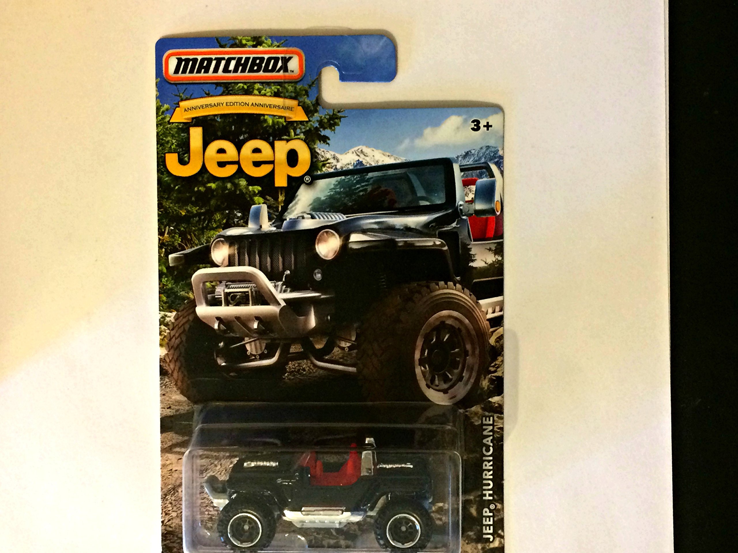 MATCHBOX JEEP ANNIVERSARY EDITION BLACK JEEP HURRICANE