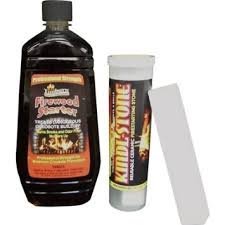 timburn chimney creosote treatment firestarter and kindl-stone - for woodburning fireplaces and stoves, model# cp-1