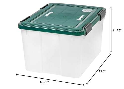 IRIS Remington® 46 Quart WeatherPro™ Storage Box, Green