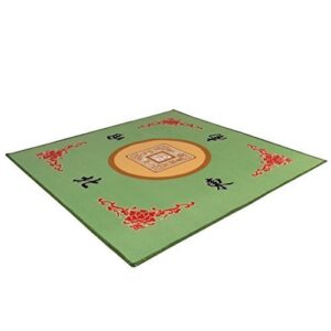 thy collectibles universal mahjong/paigow/card/game table cover - green mat 31.5" x 31.5" (80cm x 80cm)