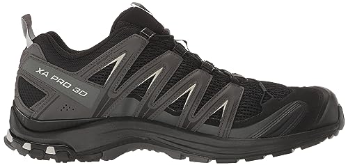 Salomon Men's XA PRO 3D Trail Running Shoes for Men, Black / Magnet / Quiet Shade, 12