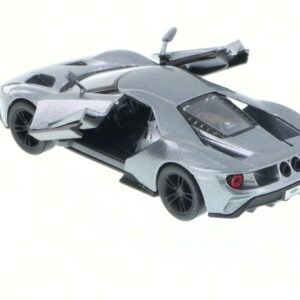 KiNSMART 2017 Ford GT, Silver 5391D - 1/38 Scale Diecast Model Toy Car