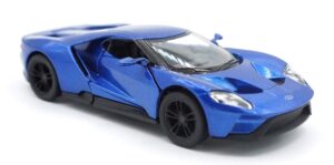 kinsmart 2017 ford gt, blue 5391d - 1/38 scale diecast model toy car