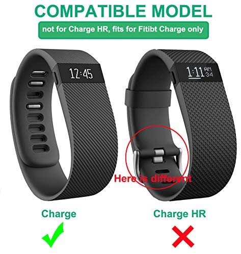 Kissmart 2Pack Charger Compatible with Fitbit Charge/Force (Not for Charge HR), Repalcement USB Charging Cable Cord for Fitbit Charge/Force