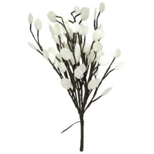 light garden 01757 - #184139 20" 60lt led silver dollars lighted branch electric lighted blossoms and flowers