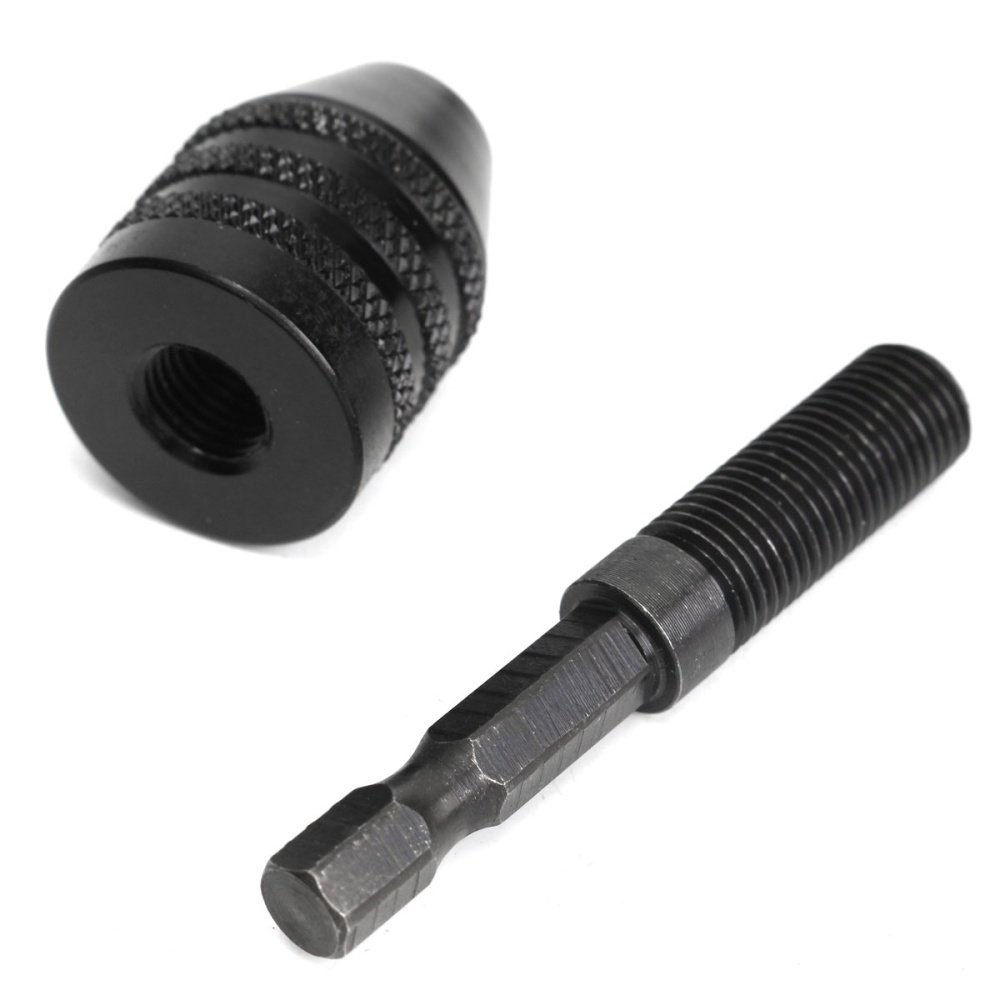 Yakamoz 0.3-6.5mm Keyless Drill Chuck Conversion Tool 1/4 inch Hex Shank Quick Change Adapter Converter