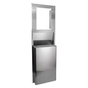 gp 59491 receptable,trash,16 inch,ss,n