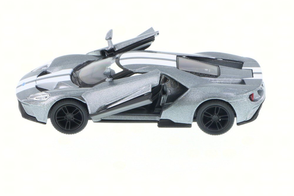 Kinsmart 2017 Ford GT, Silver 5391DF - 1/38 Scale Diecast Model Toy Car