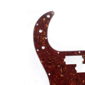 KAISH 13 Hole P Bass Style Pickguard PB Scratch Plate Bass Pickguard for USA/Mexico Precision P Bass Vintage Tortoise