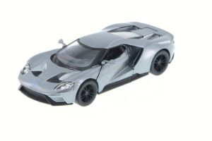 kinsmart 2017 ford gt, silver 5391d - 1/38 scale diecast model toy car