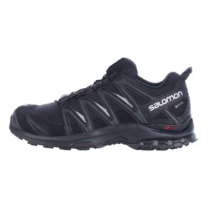 salomon men's xa pro 3d gore-tex trail running shoes for men, black / black / magnet, 10