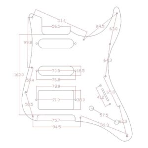 KAISH Guitar HSS Pickguard and Tremolo Trem Cover Back Plate fits Yamaha PACIFICA Guitar Black 3 Ply