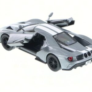 Kinsmart 2017 Ford GT, Silver 5391DF - 1/38 Scale Diecast Model Toy Car