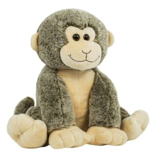 Record Your Own Plush 16 Inch Brown Monkey - Ready To Love in a Few Easy Steps