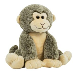 record your own plush 16 inch brown monkey - ready to love in a few easy steps