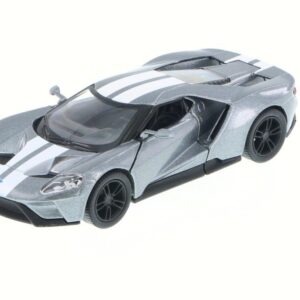 Kinsmart 2017 Ford GT, Silver 5391DF - 1/38 Scale Diecast Model Toy Car