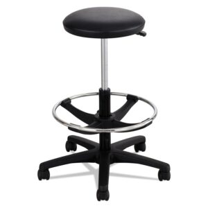 safco products 3436bl extended height lab stool, black