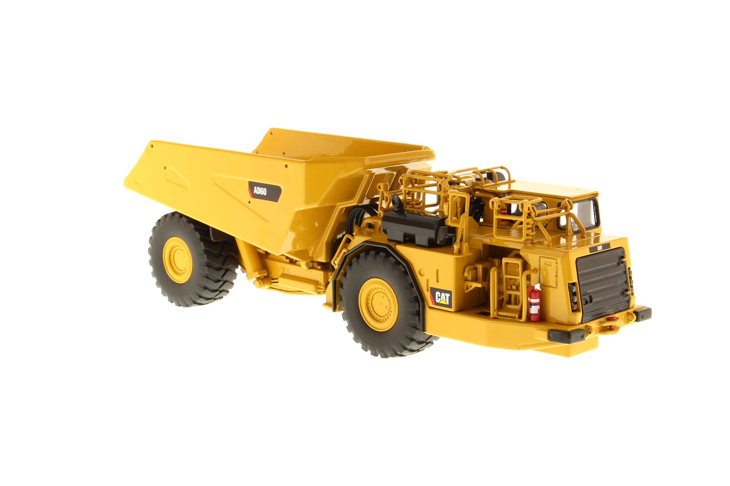 Diecast Masters 1:50 Caterpillar AD60 Articulated Underground Truck, with Working LED Lights and Removable Rock Load Included – High Line Series 85516