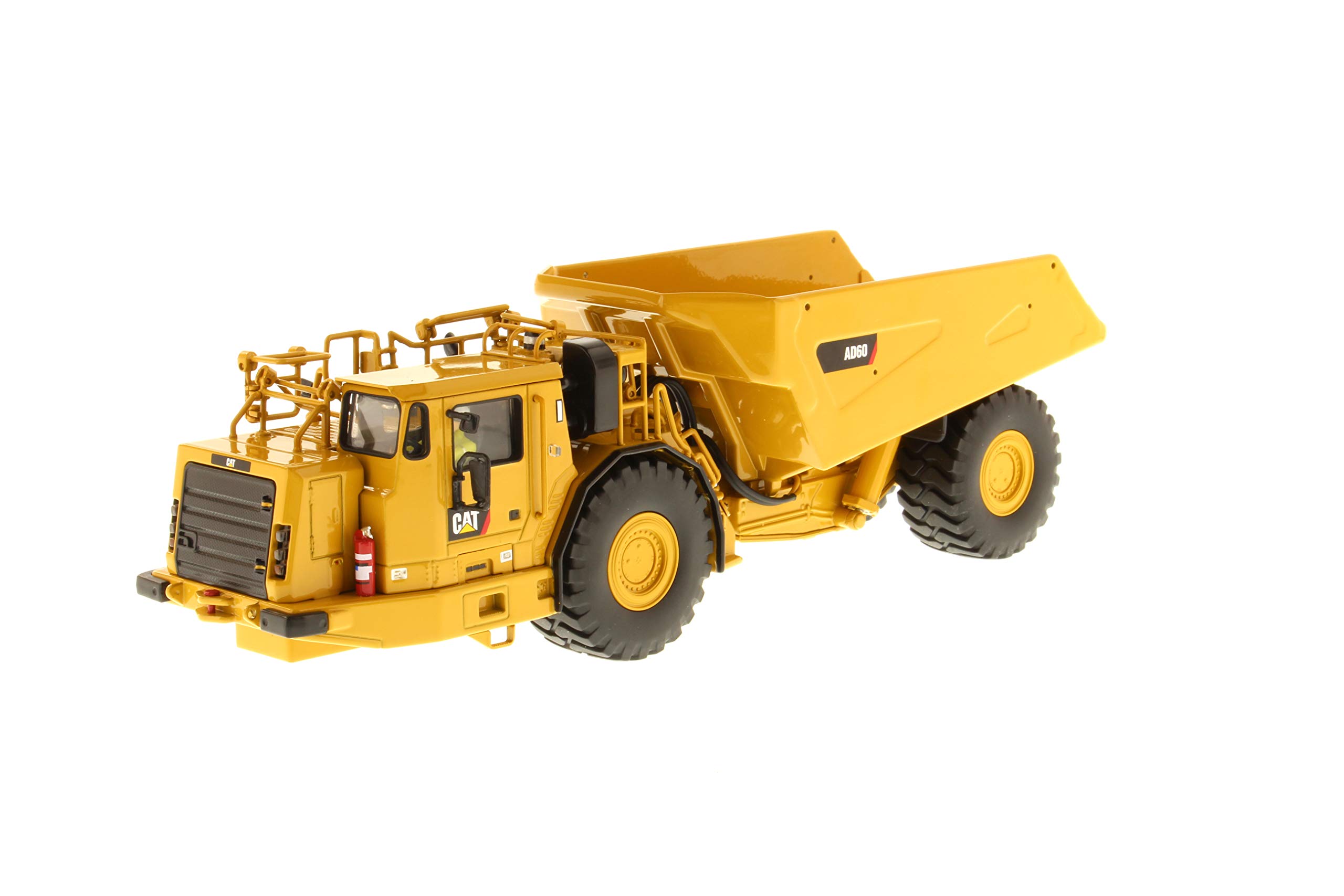 Diecast Masters 1:50 Caterpillar AD60 Articulated Underground Truck, with Working LED Lights and Removable Rock Load Included – High Line Series 85516