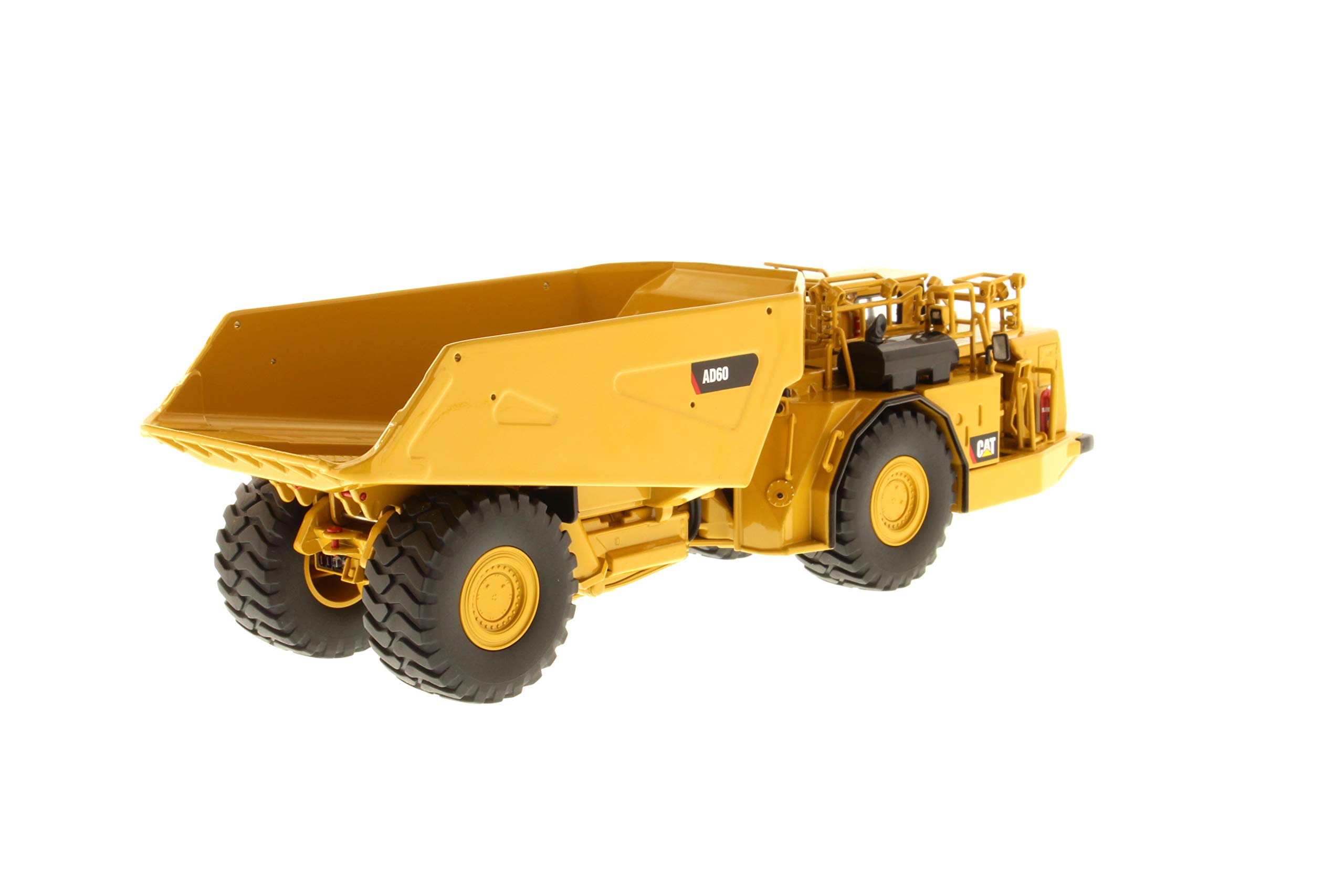 Diecast Masters 1:50 Caterpillar AD60 Articulated Underground Truck, with Working LED Lights and Removable Rock Load Included – High Line Series 85516