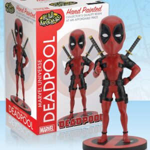 NECA Marvel Head Knocker Deadpool Classic Toy Multi-colored, 8 inches