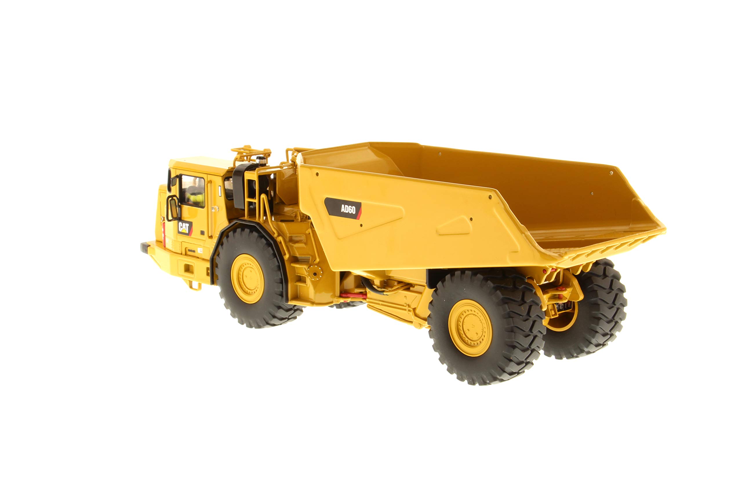 Diecast Masters 1:50 Caterpillar AD60 Articulated Underground Truck, with Working LED Lights and Removable Rock Load Included – High Line Series 85516