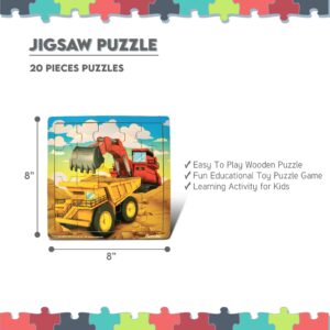 Puzzled Jigsaw - Dump Truck & Excavator