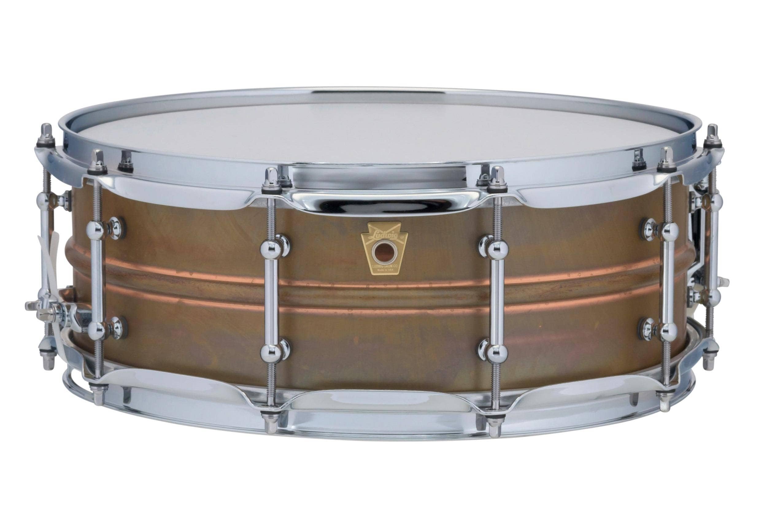 Ludwig Copper Phonic Snare Drum - 6.5 x 14-inch - Raw Patina