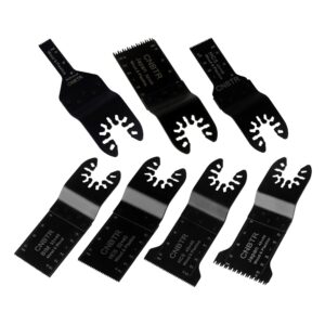 cnbtr black oscillating saw blade quick release mix accessory multifunction tools set of 7