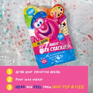 Mr. Bubble Magic [Bath] Crackles - [Fun] to add to Bubble [Bath] to Make [Bath] Time Exciting for Kids with Colorful Pops and Fizzy Snap (12 Packets, 1 oz Each)