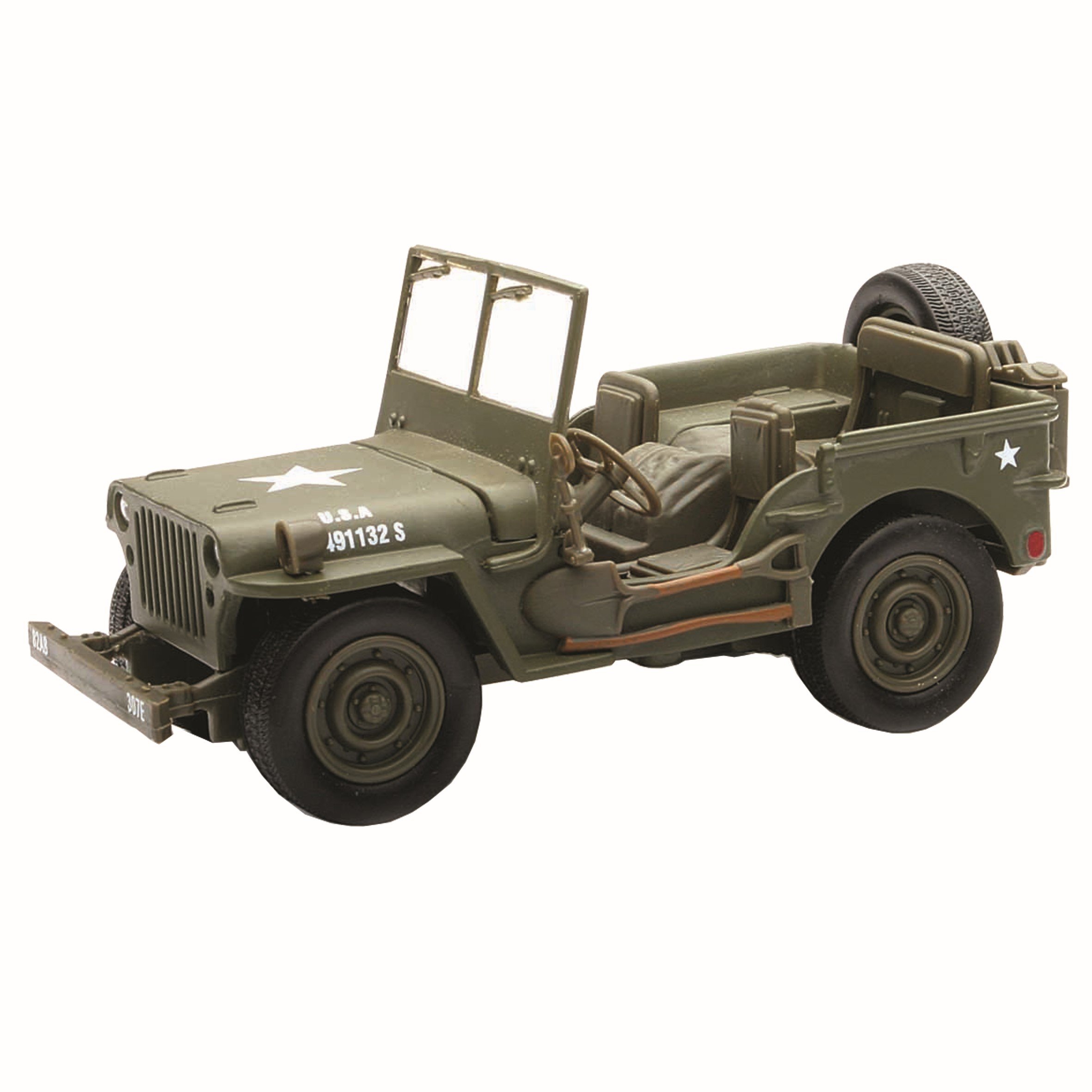 Jeep Willys U.S.A. Army Green 1/32 Diecast Model Car by New Ray