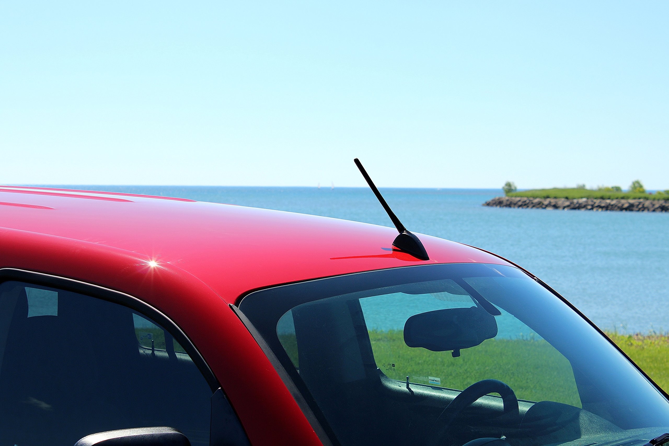 AntennaMastsRus - 8 Inch Screw-On Antenna is Compatible with Mazda 2 (2011-2021)