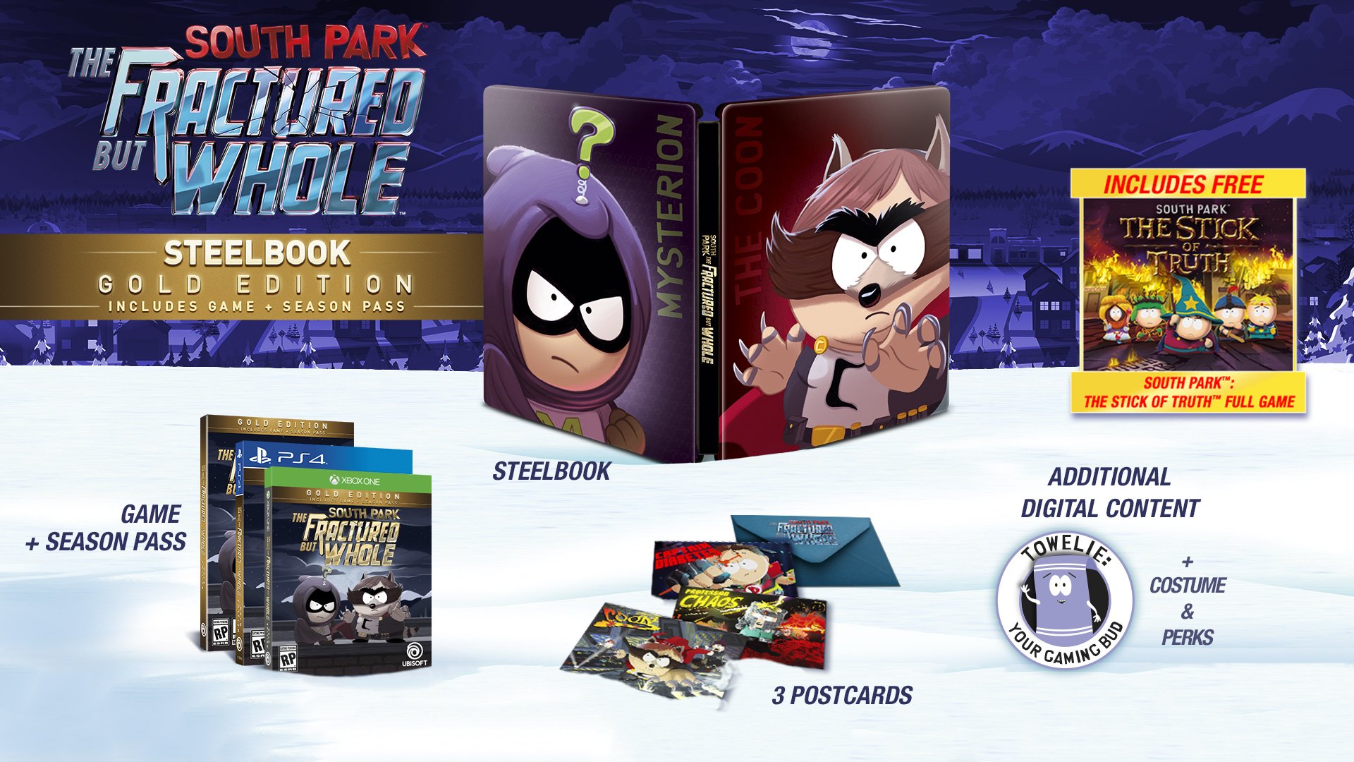 South Park: The Fractured But Whole SteelBook Gold Edition (Includes Season Pass subscription) - Xbox One