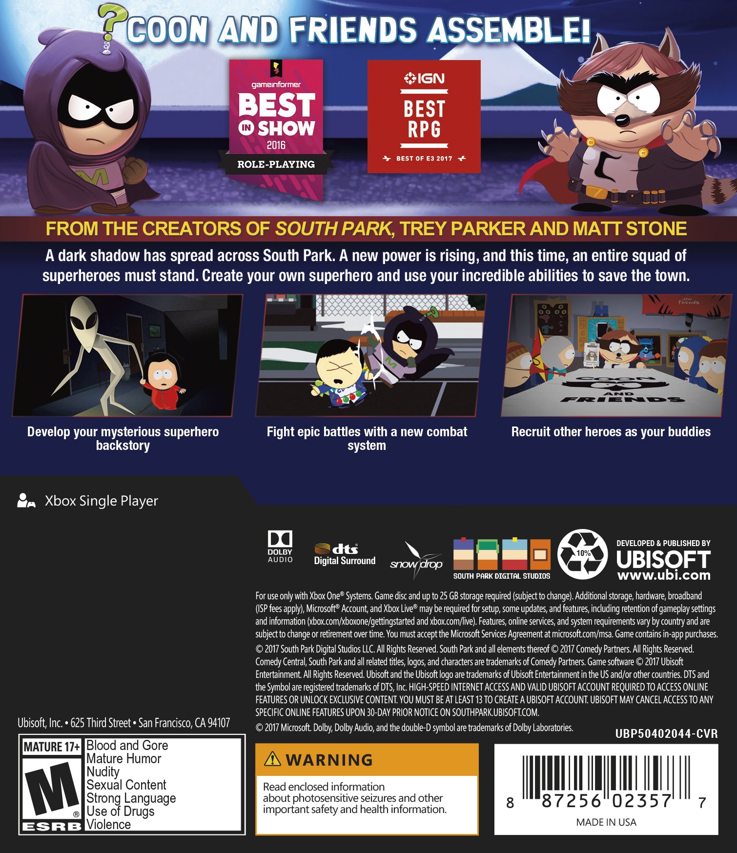 South Park: The Fractured But Whole SteelBook Gold Edition (Includes Season Pass subscription) - Xbox One