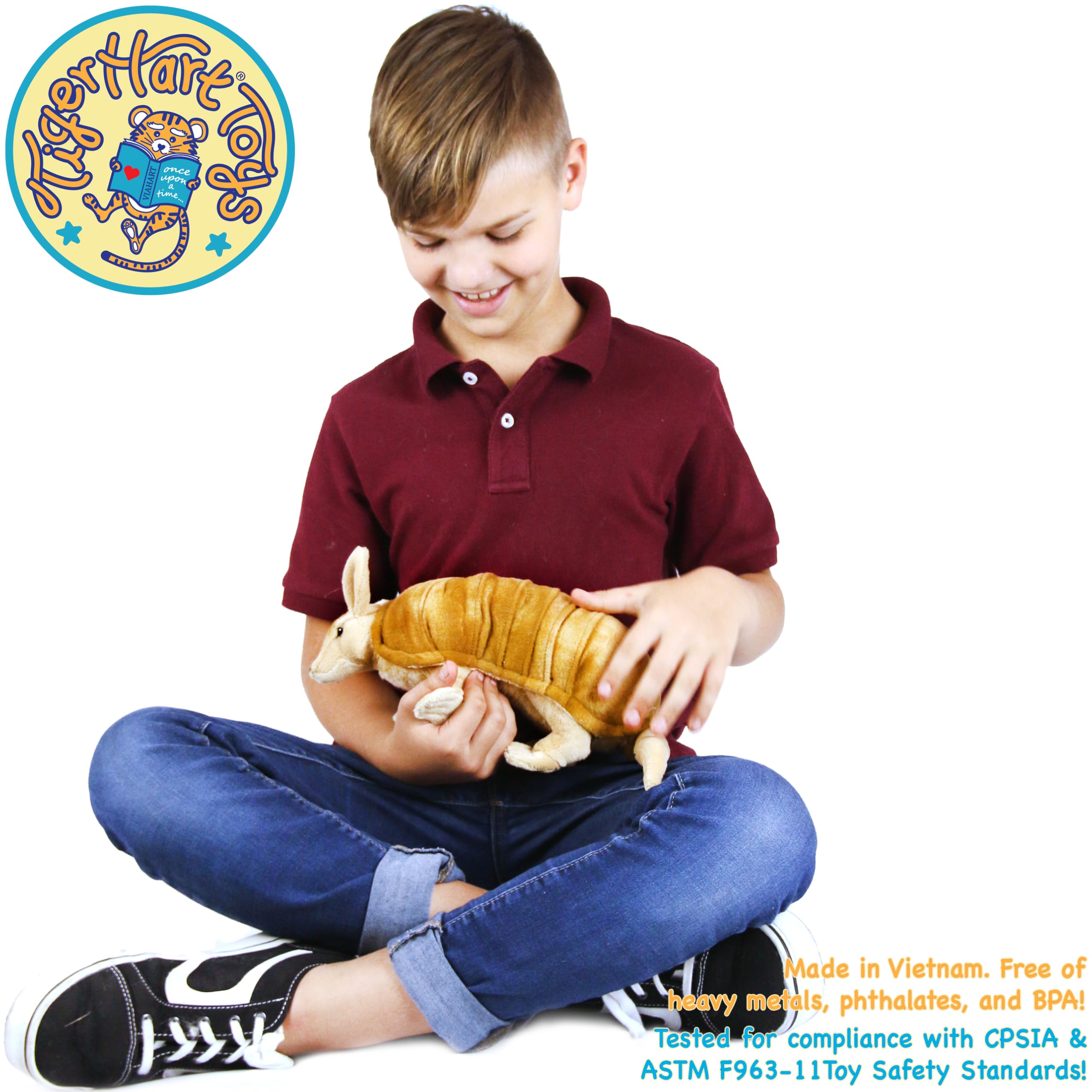 TigerHart Mike The Armadillo - 10 Inch (Tail Measurement not Included!) Stuffed Animal Plush