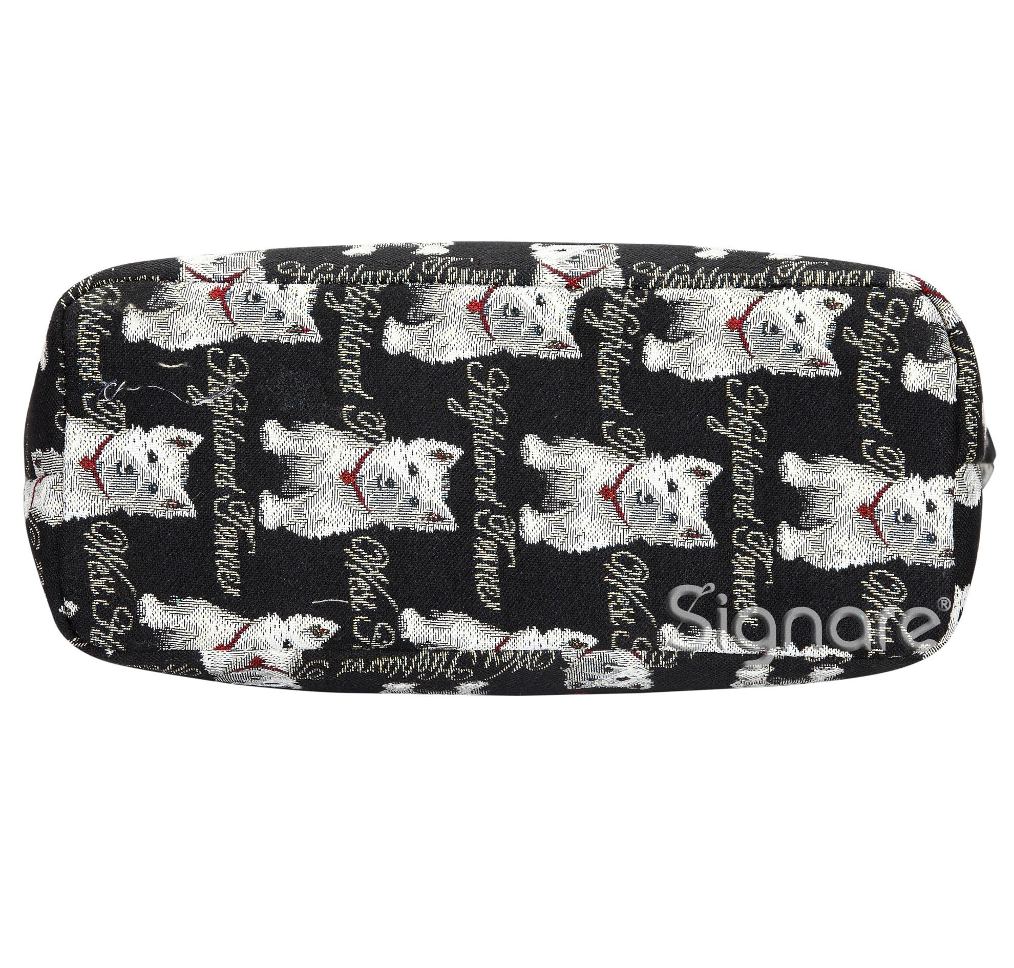 Signare Tapestry Shoulder Bag Tote Bag for Women with Black & White Westie Dog Design (SHOU-WES)