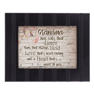 grandmas listen hold and love 8x10 black framed art wall plaque sign