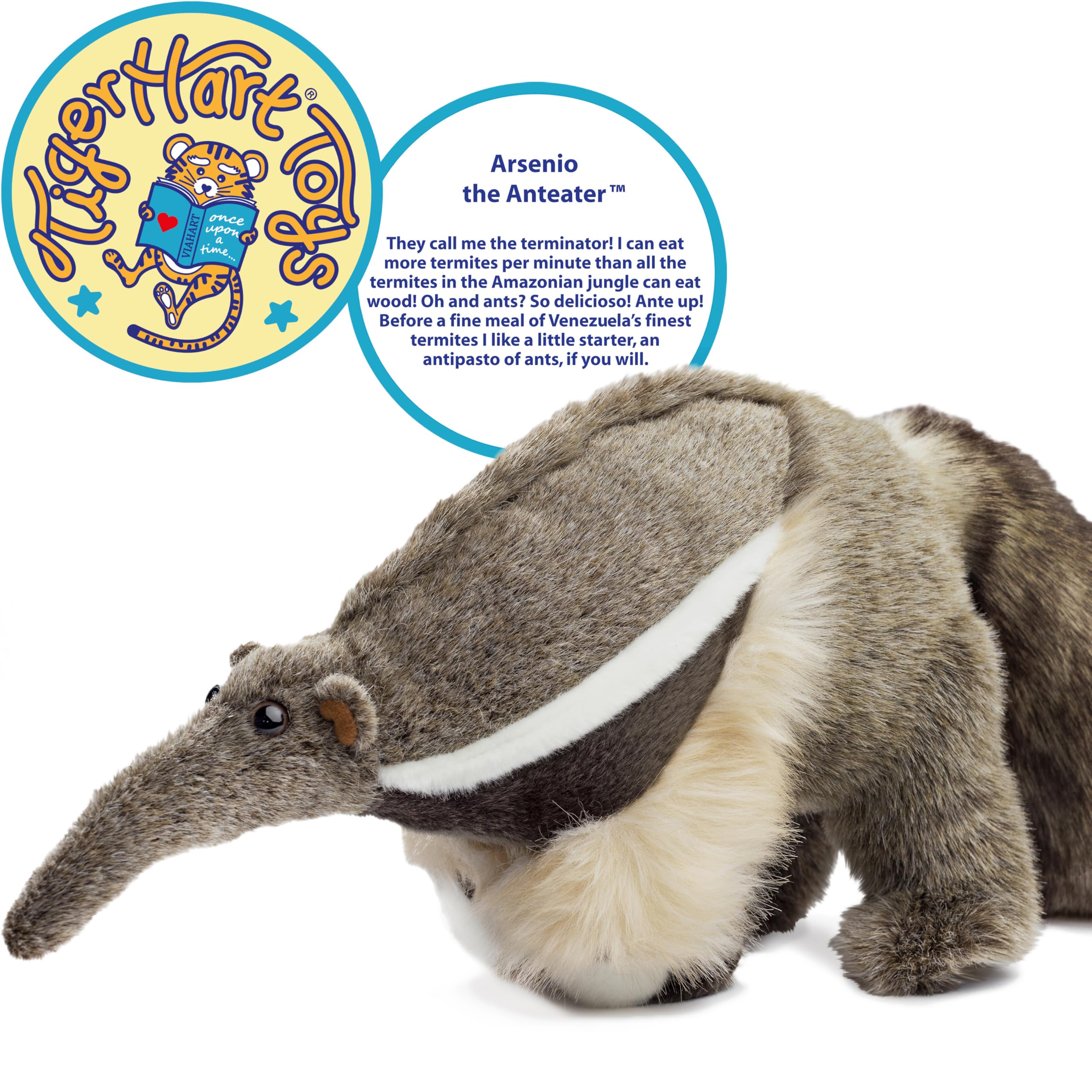 TigerHart Arsenio The Anteater - 18 Inch Stuffed Animal Plush (Classic)