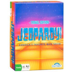 Outset Media Jeopardy The Card Game - Travel Quiz Game with 108 Answers and Questions - Ages 12+