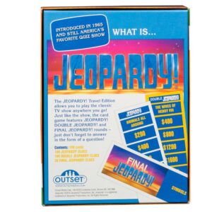 Outset Media Jeopardy The Card Game - Travel Quiz Game with 108 Answers and Questions - Ages 12+