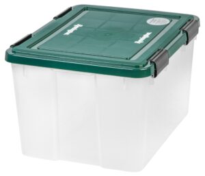 iris remington® 46 quart weatherpro™ storage box, green