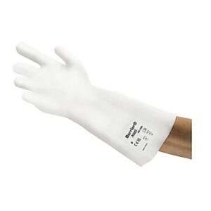 ansell healthcare 105532 series 2-100 barrier glove, 5 layer laminated film, 2.5 mil, size 11, white (pack of 72)