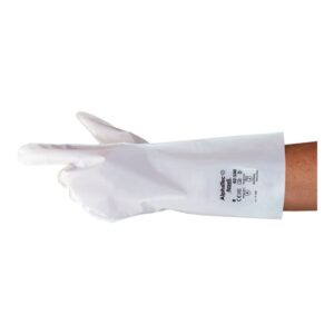 ansell healthcare 105531 series 2-100 barrier glove, 5 layer laminated film, 2.5 mil, size 10, white (pack of 72)