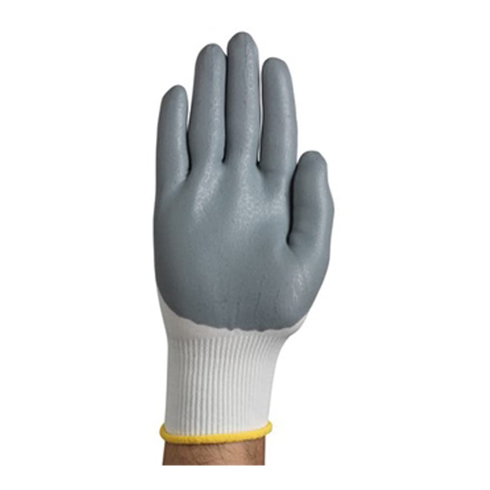 Ansell Healthcare 103334 Series 11-800 Nitrile HyFlex Light Duty Foam Glove, 15 Gauge, Size 10, Gray (Pack of 144)